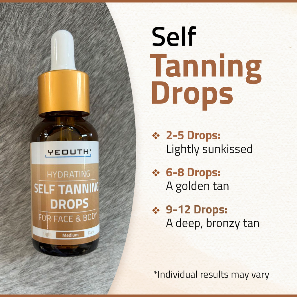 Hydrating Self Tanning Drops for Face and Body – YEOUTH
